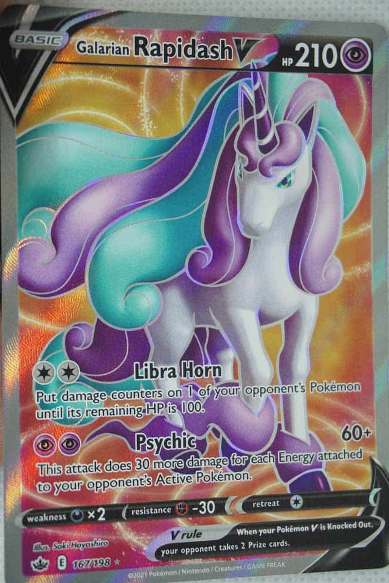 Galarian Rapidash V 167/198 Full Art - Pocket Monster