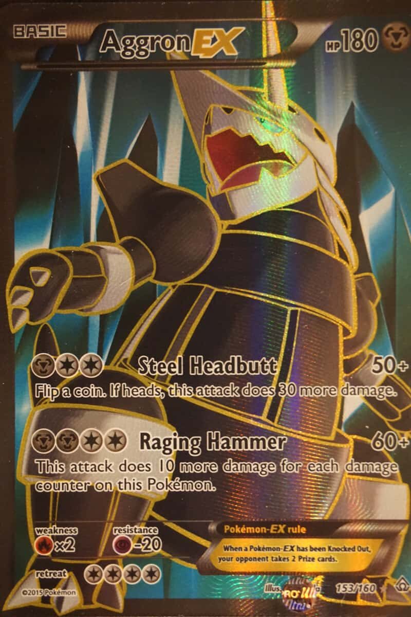 Aggron EX 153/160 Full Art - Pocket Monster