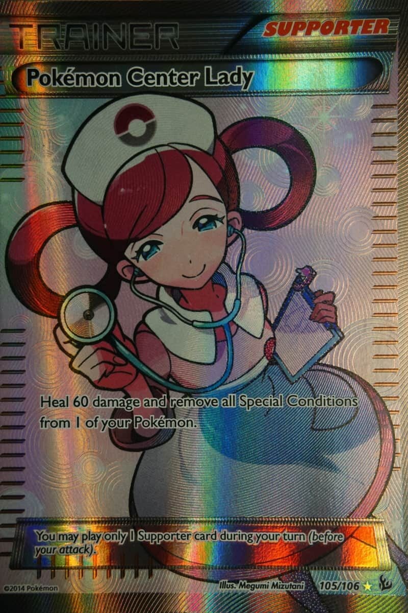 Pokemon Center Lady 105/106 Full Art - Pocket Monster