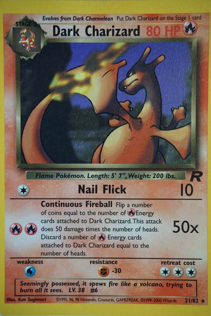 Dark Charizard 21/82 Rare - Pocket Monster