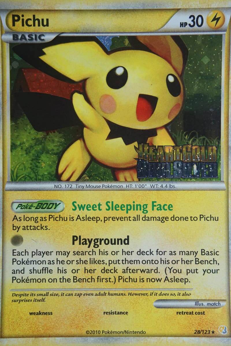 Pichu (Pre-Release) 28/123 Holo Rare - Pocket Monster