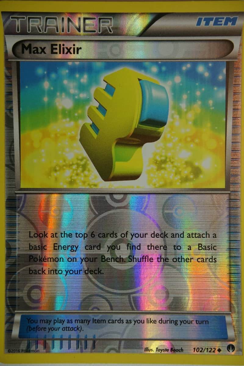Max Elixir 102/122 Reverse Holo - Pocket Monster