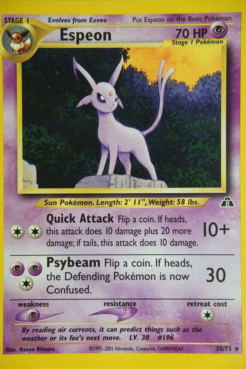 Espeon 20/75 Rare - Pocket Monster