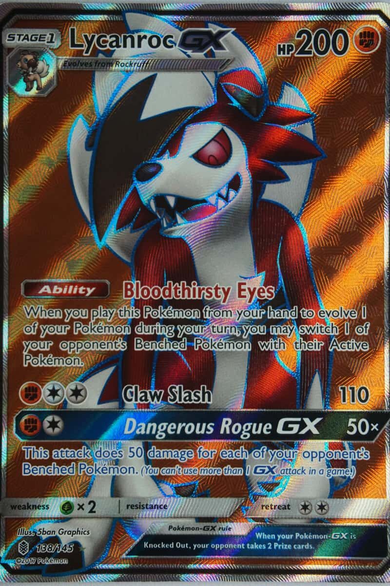 Lycanroc GX 138/145 Full Art - Pocket Monster
