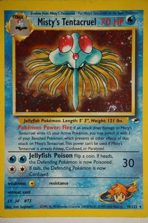 Mistys Tentacruel 10 132 Holo Rare Pocket Monster