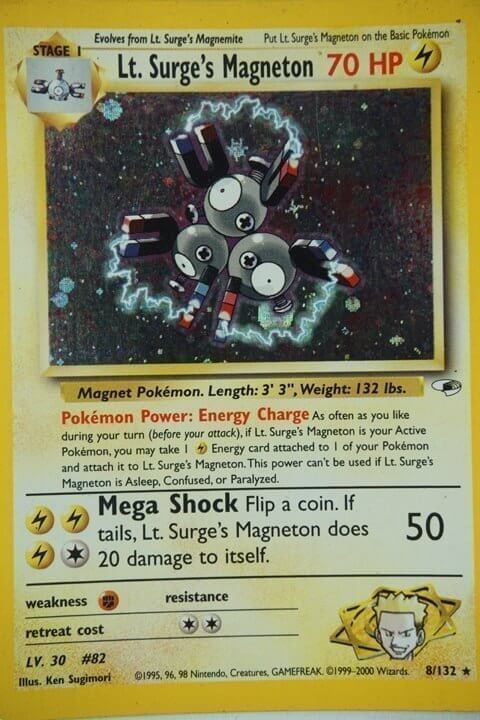 Lt. Surge's Magneton 8/132 Holo Rare - Pocket Monster