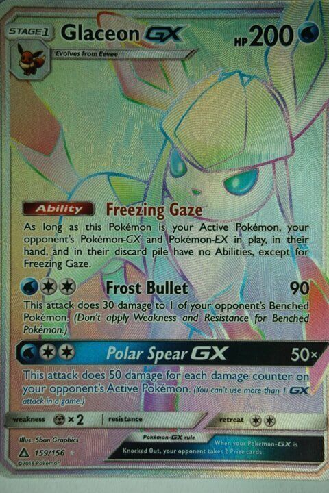 Glaceon GX 159/156 Hyper Rare - Pocket Monster