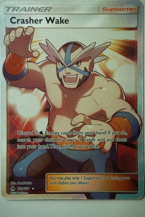 Crasher Wake 129/131 Full Art - Pocket Monster