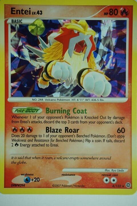 Entei 4/132 Shattered Holo Rare - Pocket Monster