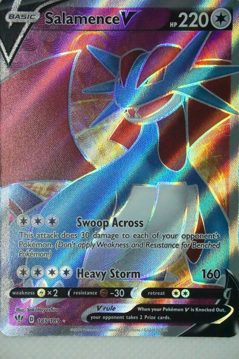 Salamence V 185/189 Full Art - Pocket Monster