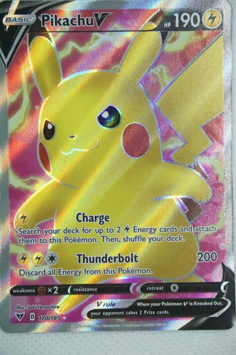 Pikachu V 170/185 Full Art - Pocket Monster