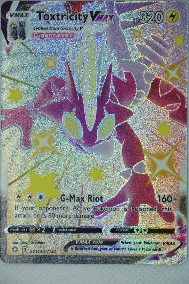 Toxtricity VMAX SV113/SV122 Shiny Rare - Pocket Monster