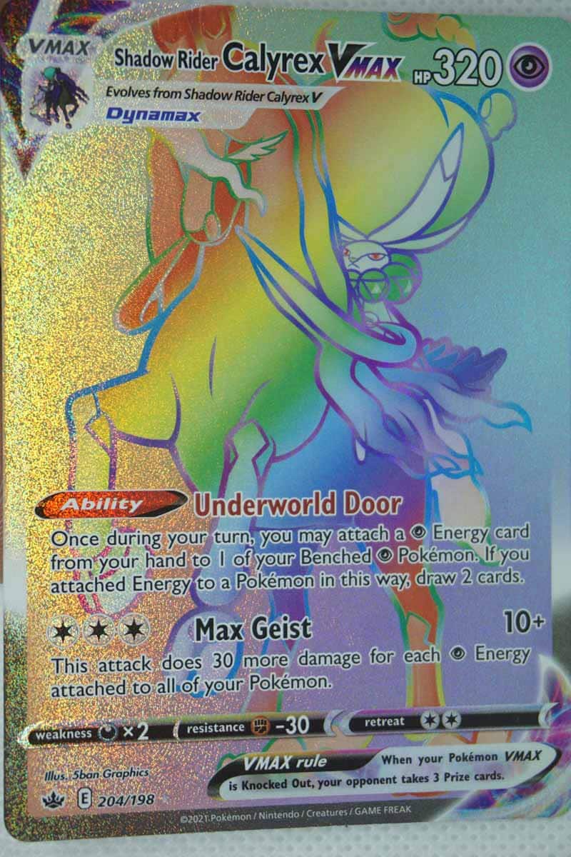 Shadow Rider Calyrex VMAX 204/198 Hyper Rare - Pocket Monster