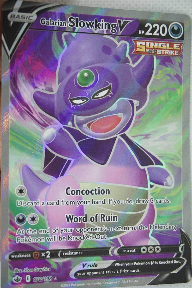Galarian Slowking V 178/198 Full Art - Pocket Monster