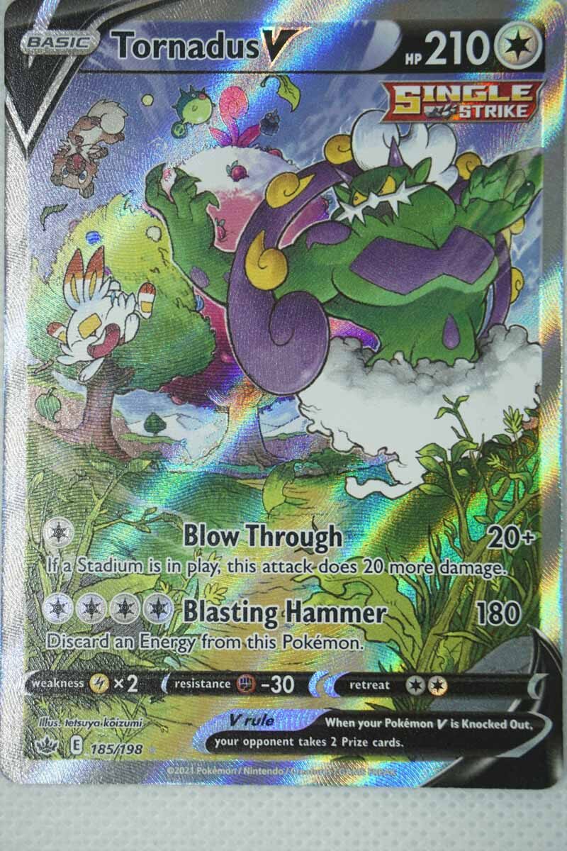 Tornadus V 185/198 Full Art - Pocket Monster