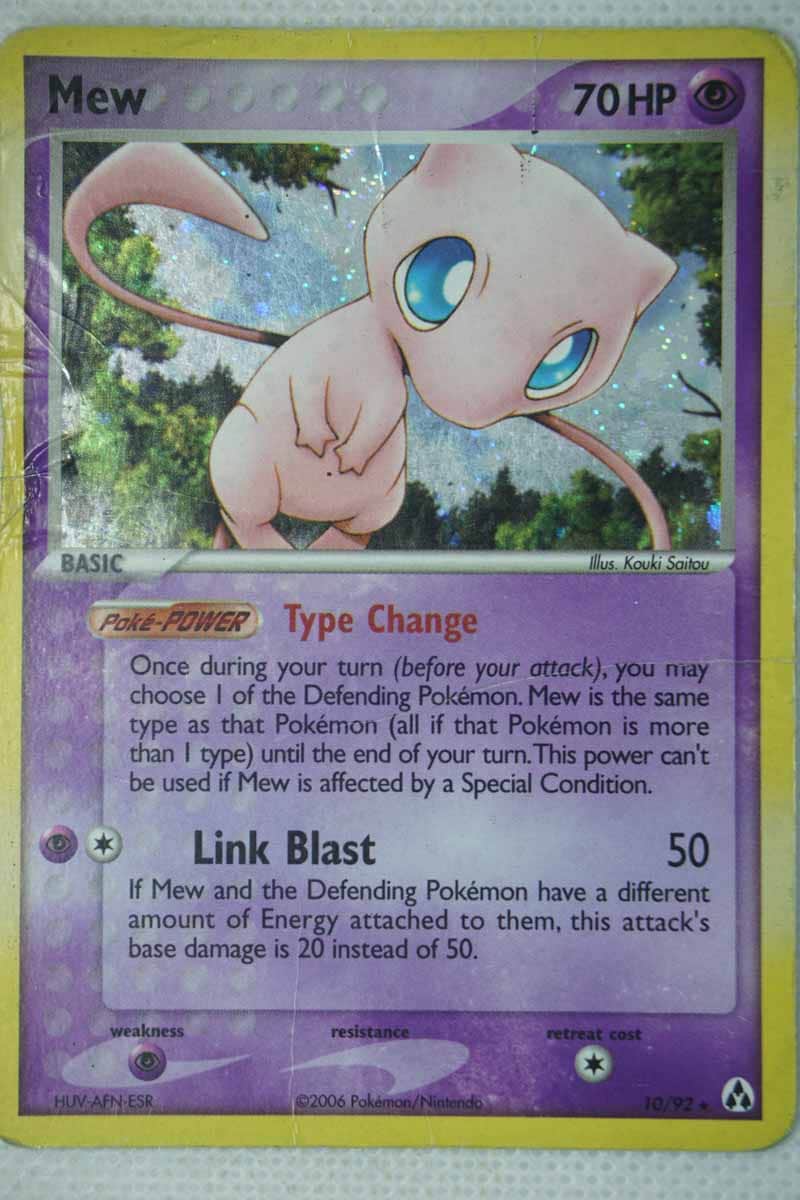 Mew 10 92 Holo Rare Slidt Pocket Monster Mew 10 92 Holo Rare Slidt Pocket Monster