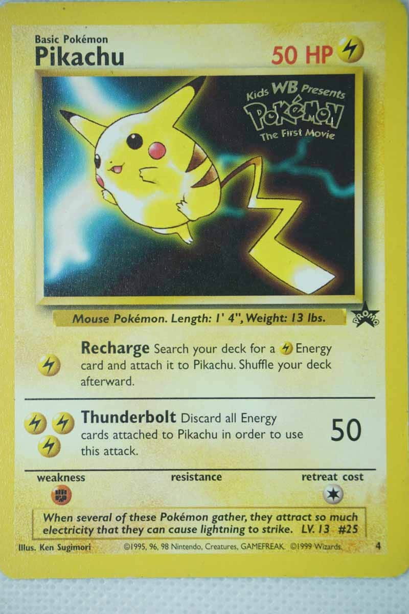 Pikachu 4 Promo (WB) - Pocket Monster