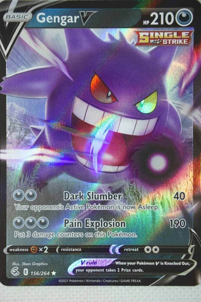 Gengar V 156/264 - Fusion Strike enkeltkort