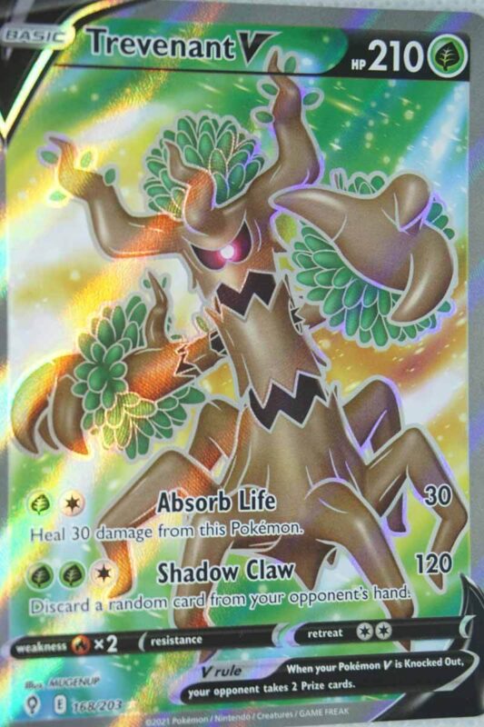 Trevenant V 168/203 Full Art - Evolving Skies enkeltkort