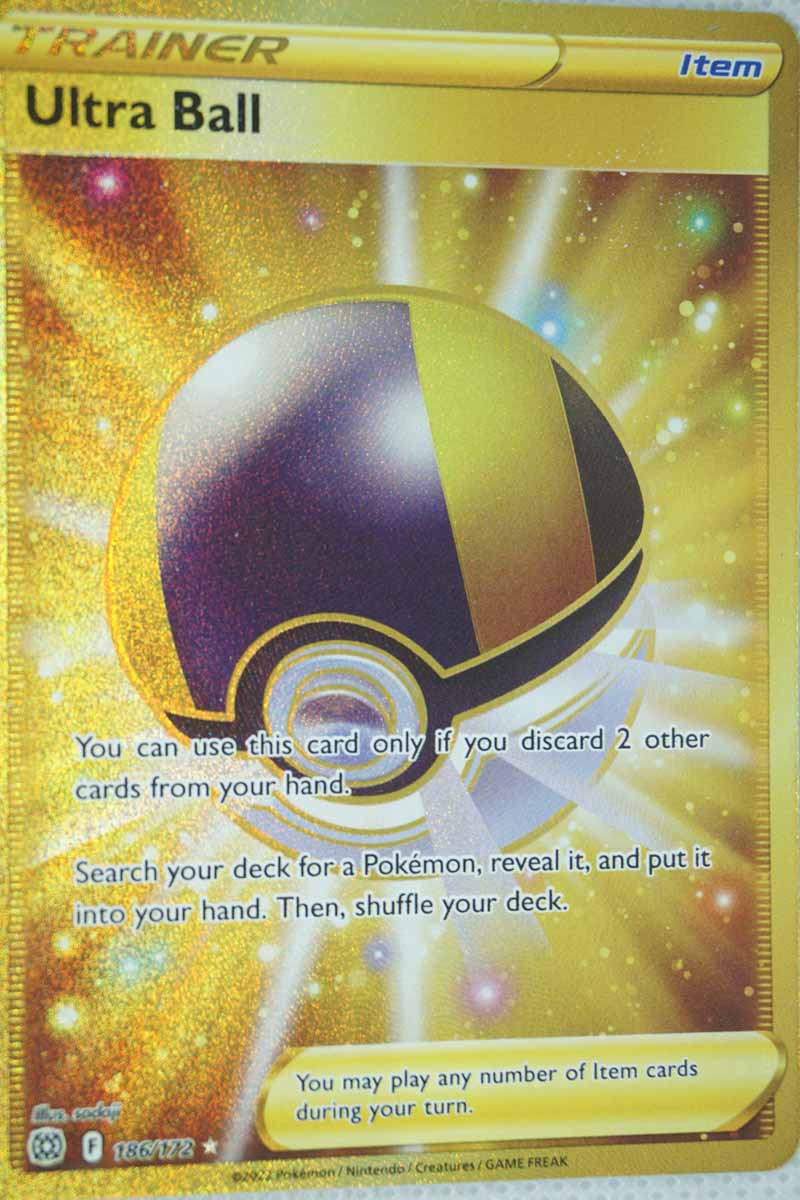 Ultra Ball 186/172 Secret Rare - Enkeltkort fra Brilliant Stars