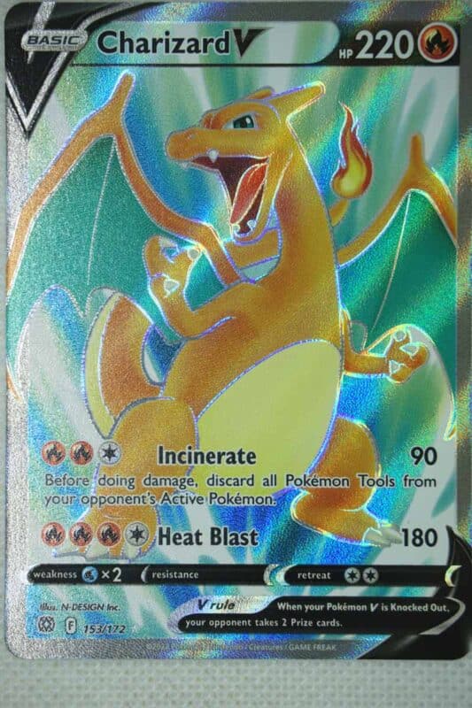 Charizard V 153/172 Full Art - Enkeltkort fra Brilliant Stars