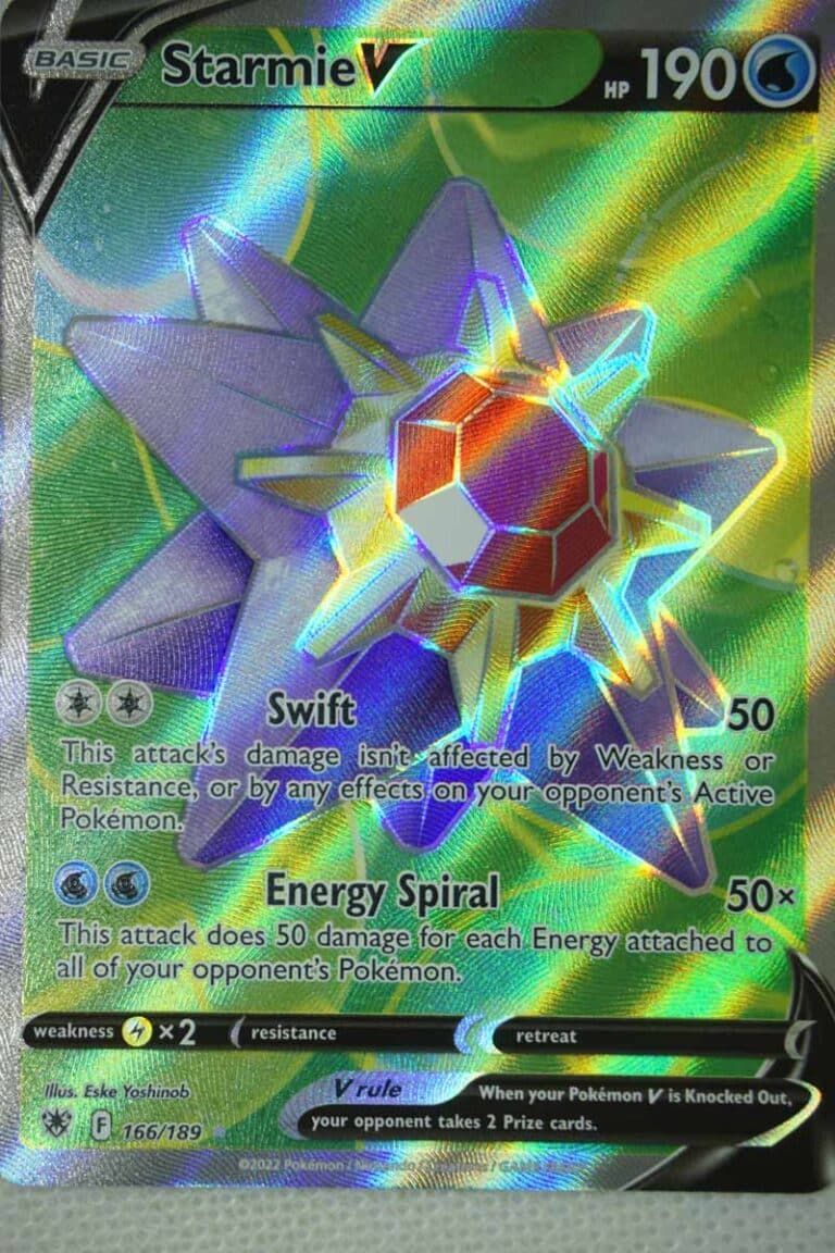 Starmie V 166/189 Full Art - Enkeltkort fra Astral Radiance