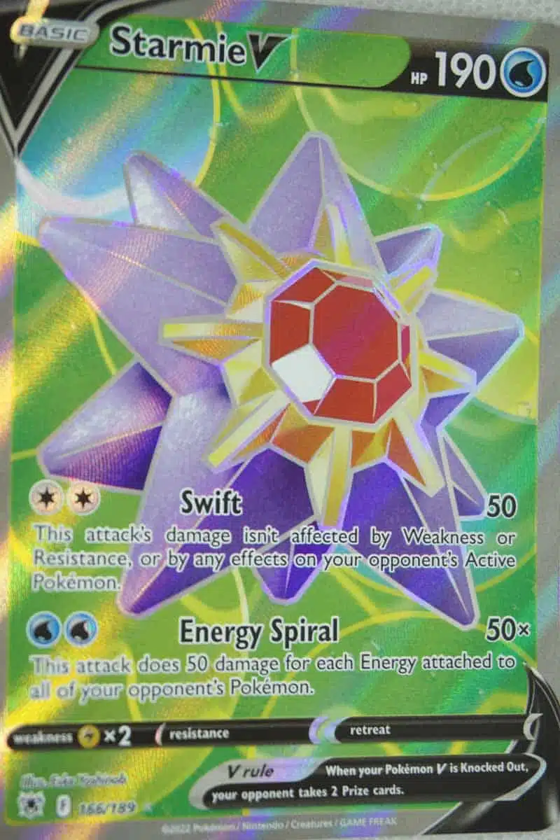Starmie V 166/189 Full Art - Enkeltkort fra Astral Radiance
