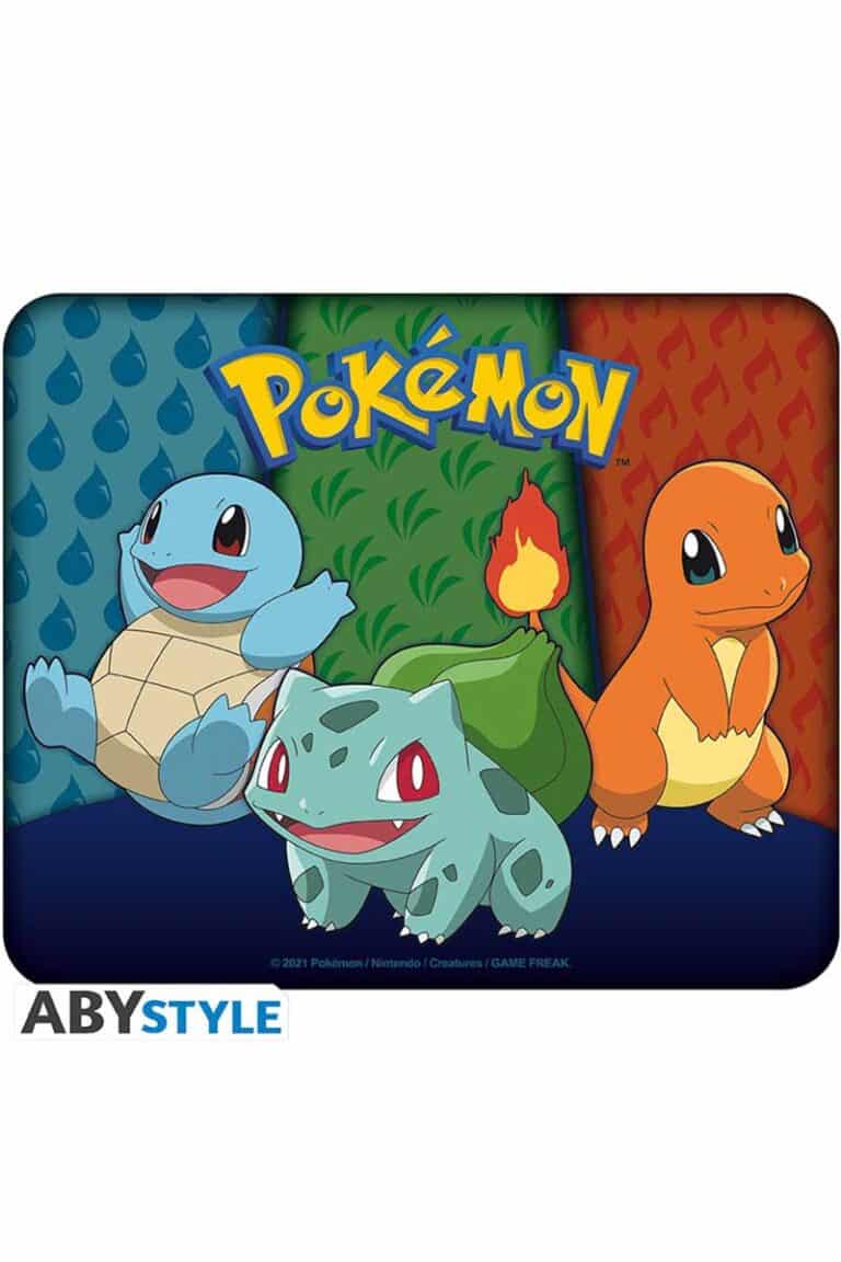 Pokemon Musemåtte med Charmander Squirtle og Bulbasaur - Pocket Monster