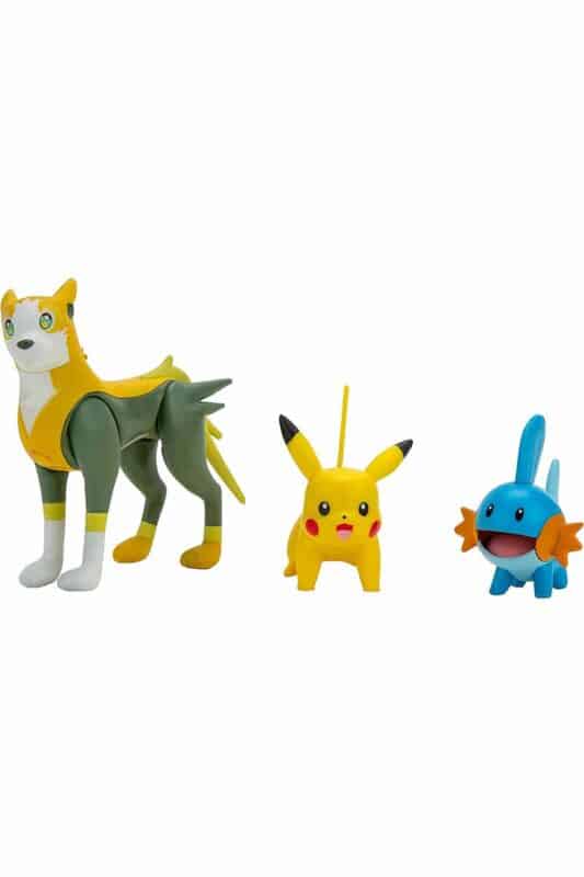 Boltund Pikachu og Mudkip Figurer - Pocket Monster