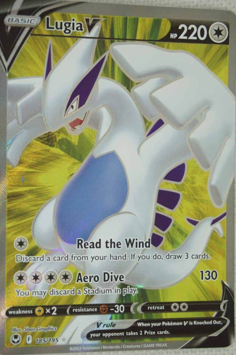 Lugia V 185/195 Full Art - Silver Tempest enkeltkort fra Pokémon