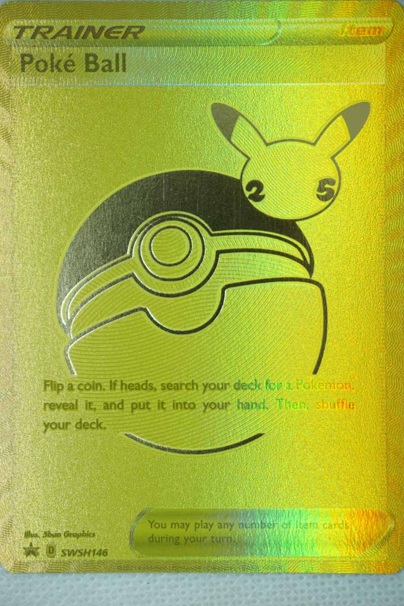 Poke Ball SWSH146 Gold Secret - Celebrations enkeltkort