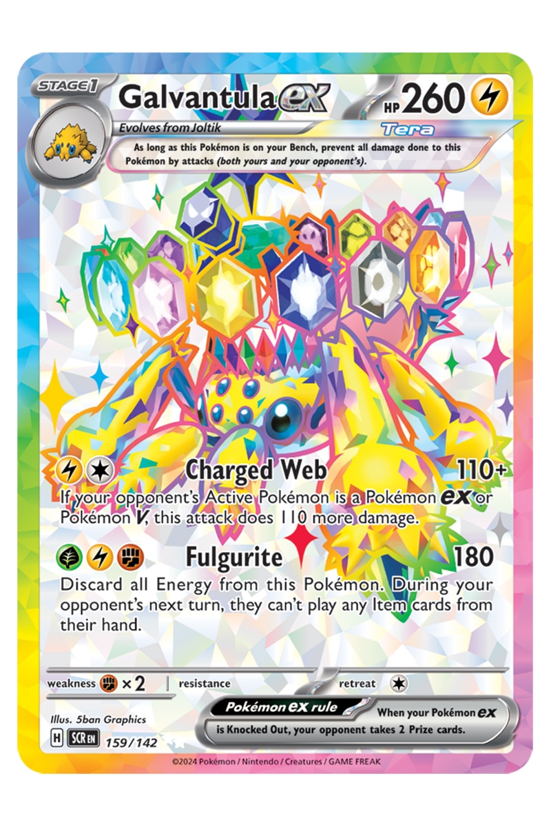 Køb Galvantula ex 159/142 Secret Rare - Pokemon enkeltkort fra Scarlet ...
