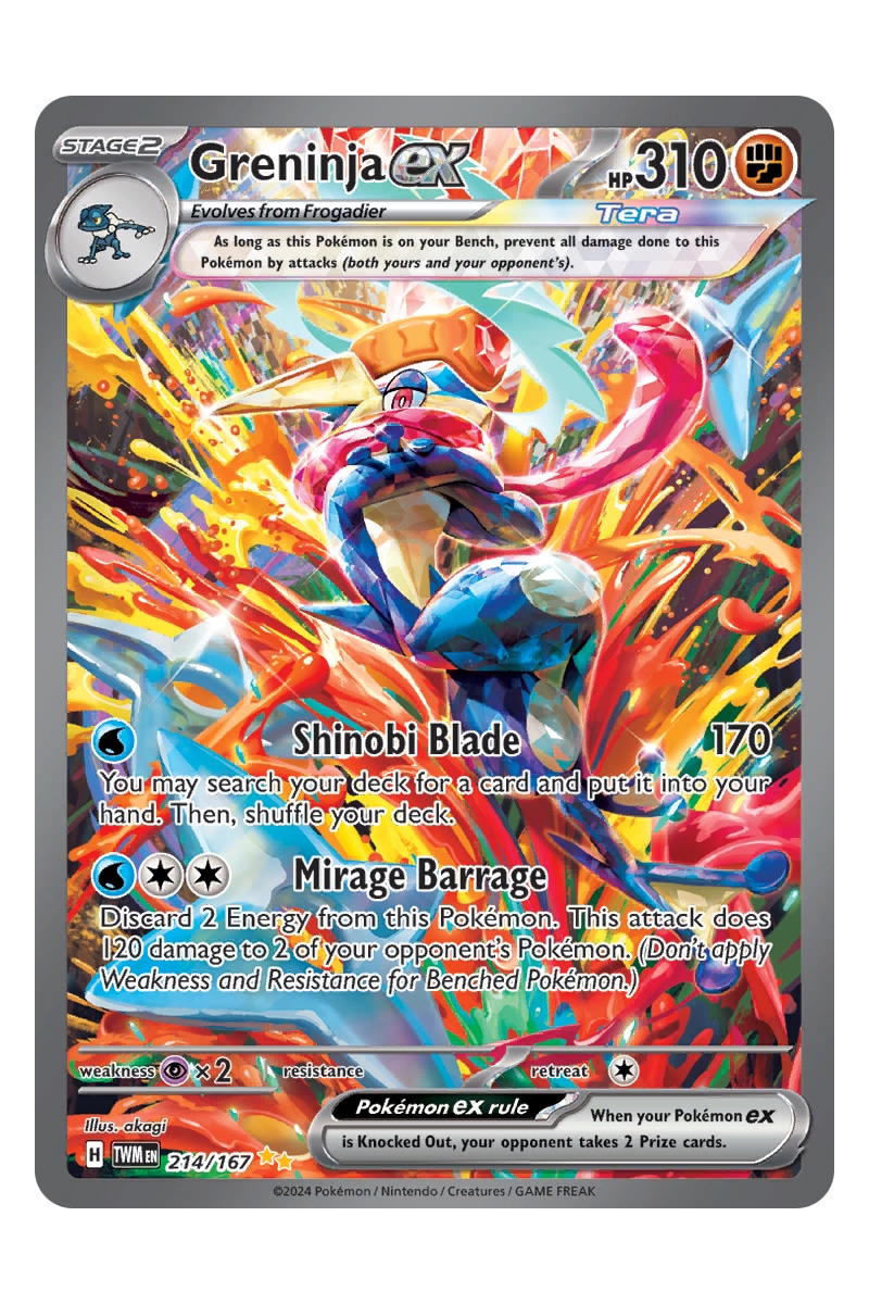 Køb Greninja ex 214/167 Secret Rare - Pokemon enkeltkort fra Scarlet ...