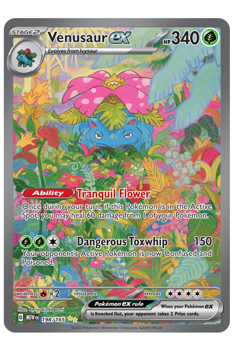 Køb Venusaur ex 198/165 Full Art - Pokemon enkeltkort fra Scarlet & Violet