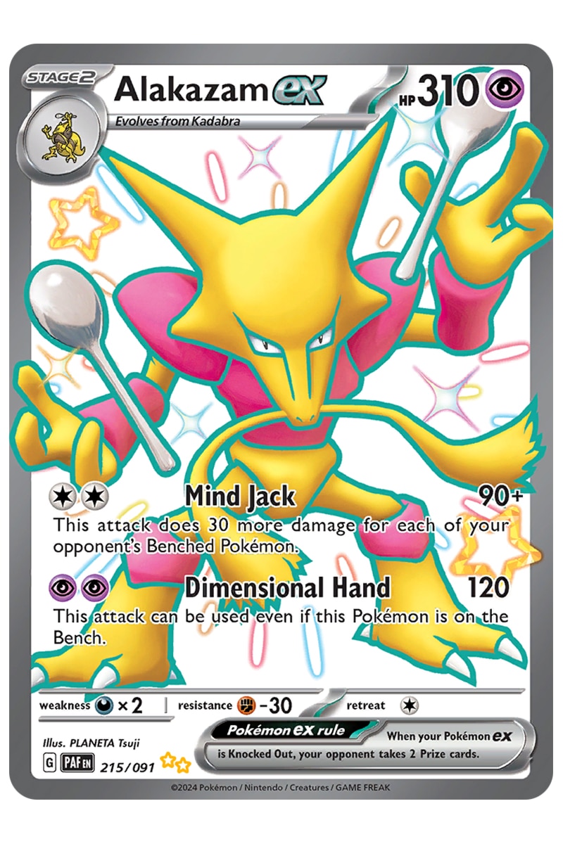 Køb Alakazam ex 215/091 - Pokémon enkeltkort fra Paldean Fates