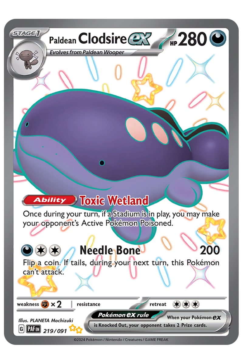 Køb Paldean clodsire ex 219/091 Secret rare Shiny - Pokémon nkeltkort ...