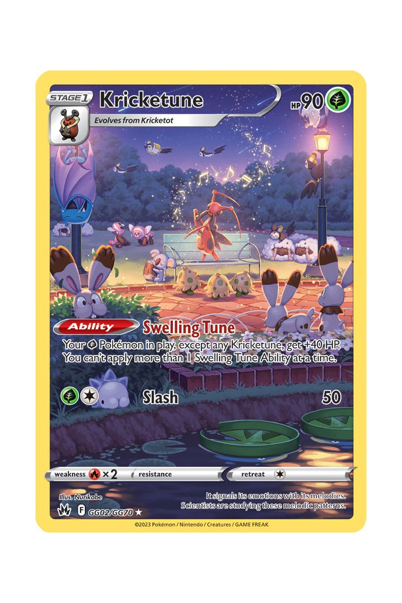Køb Kricketune GG2/GG70 Full Art - Pokemon enkeltkort fra Sword ...