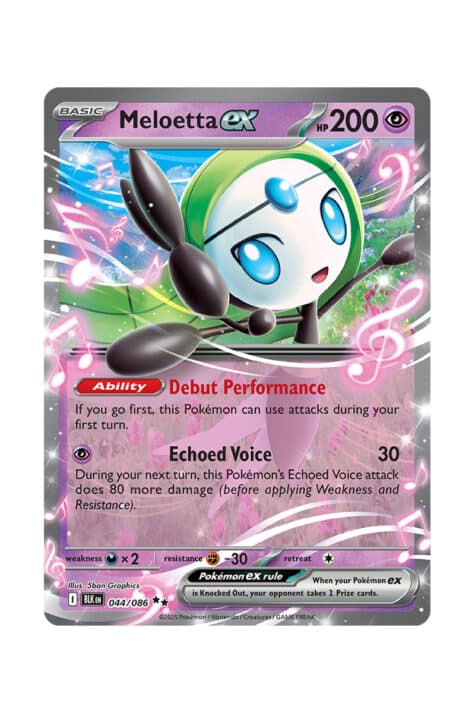 Køb Meloetta ex 044/086 - Pokemon enkeltkort fra Black Bolt