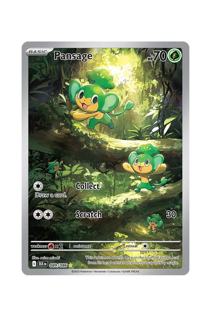 Køb Pansage 089/086 Full Art - Pokemon enkeltkort fra Black Bolt