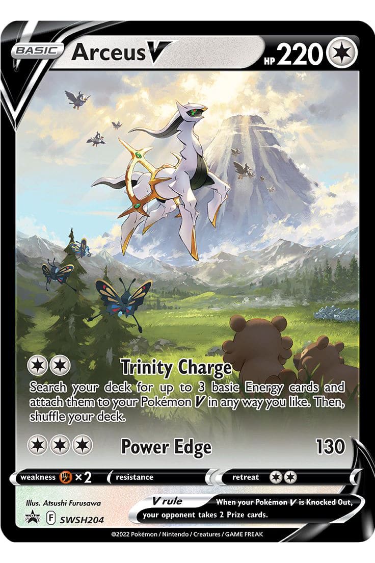 Arceus V swsh204 - Enkeltkort fra Brilliant Stars