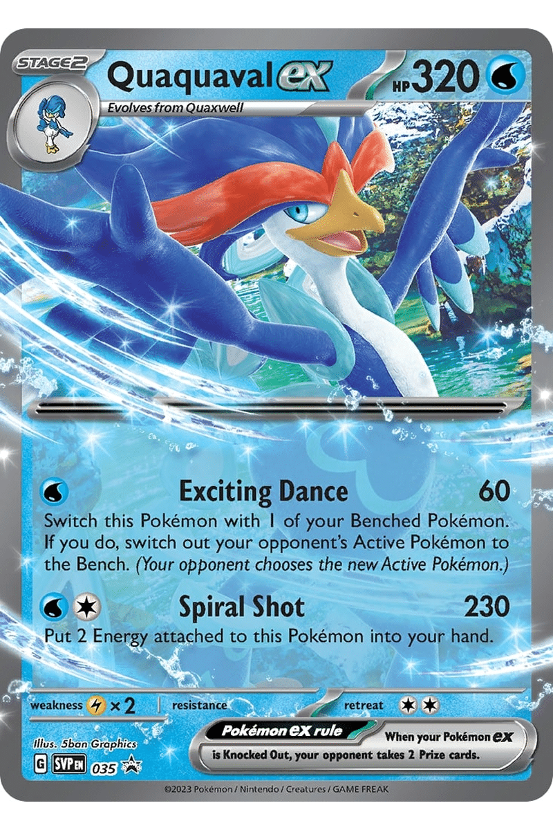 Køb Quaquaval ex SVP035 - Pokemon enkeltkort fra Scarlet & Violet: Promos
