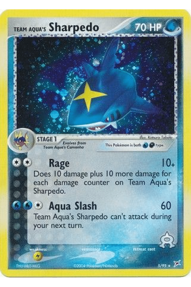 Køb Team Aqua's Sharpedo 5/95 Holo Rare - Pokemon enkeltkort fra Sword ...